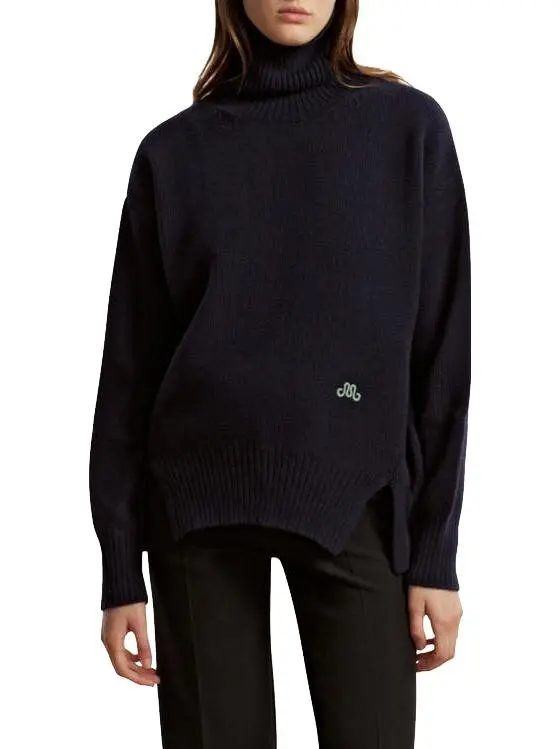 Marina Moscone Funnel Neck Pullover - Navy