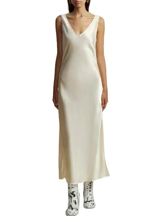 Marina Moscone Cowl Back Slipdress - Ivory
