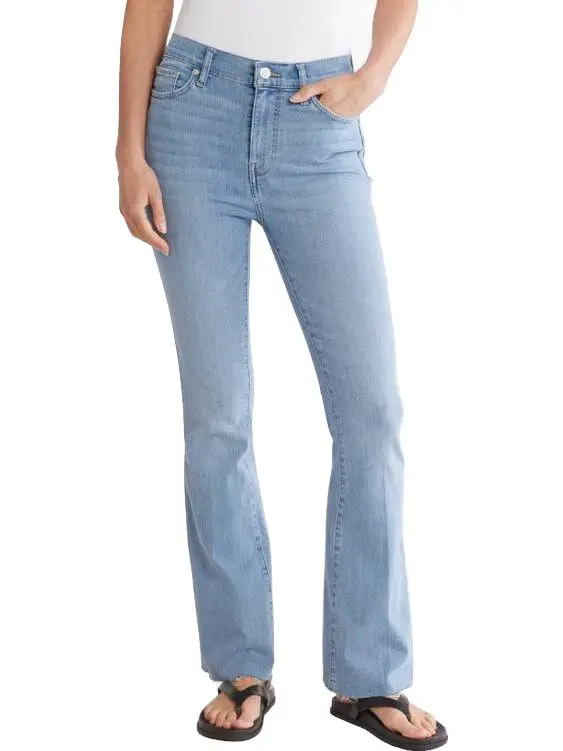 FRAME Le Easy High-rise Flare Jeans - Wilson Raw After