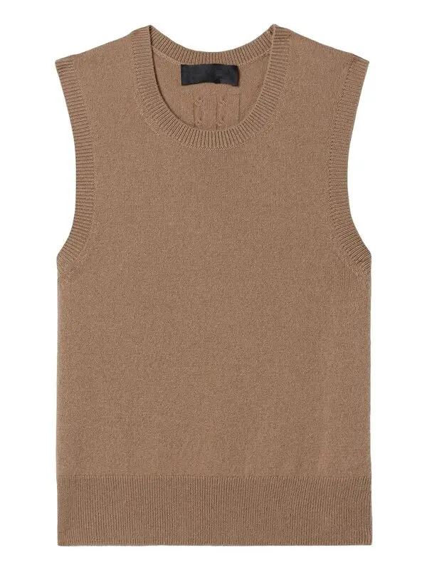 NILI LOTAN May Cashmere Tank - Brown