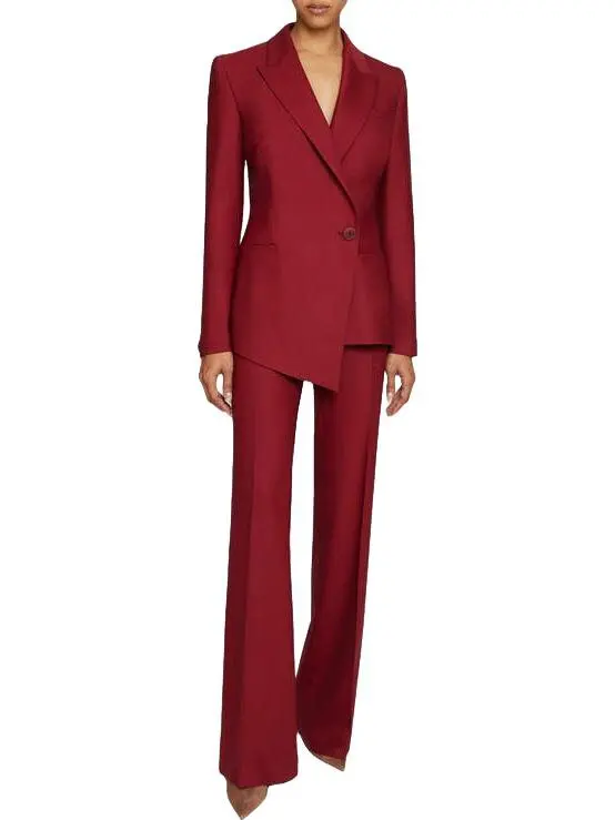 Santorelli Elizabeth Flared Leg Pants - Carmine Red