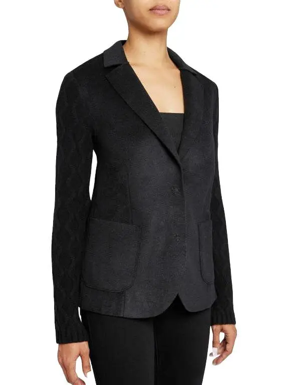Santorelli Coley Knit Sleeve Jacket - Black