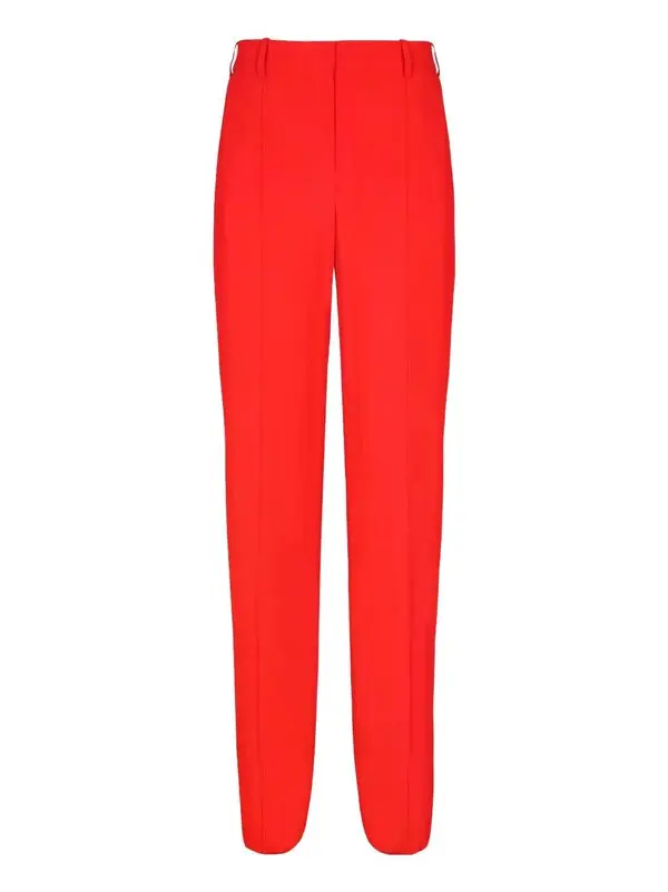 Balmain Crepe Tailored Trousers - Red