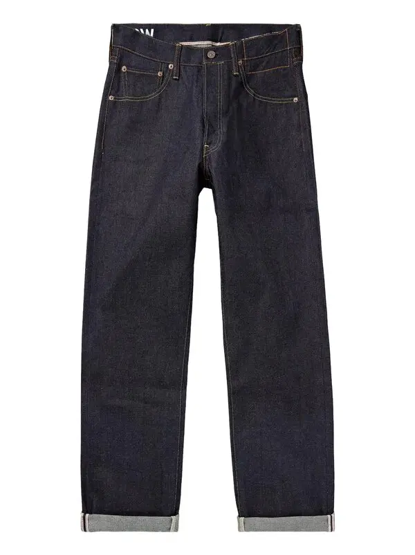 Visvim Social Sculpture 01 Straight-leg Selvedge Jeans - Blue