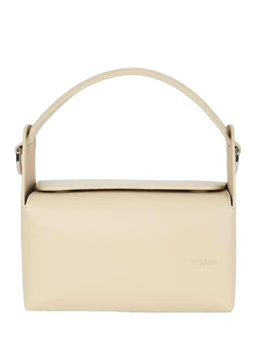 WE-AR4 The Pastry Box 20 Leather Top Handle Bag - Beige