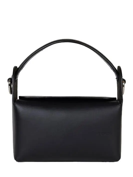 WE-AR4 The Pastry Box 20 Leather Top Handle Bag - Black
