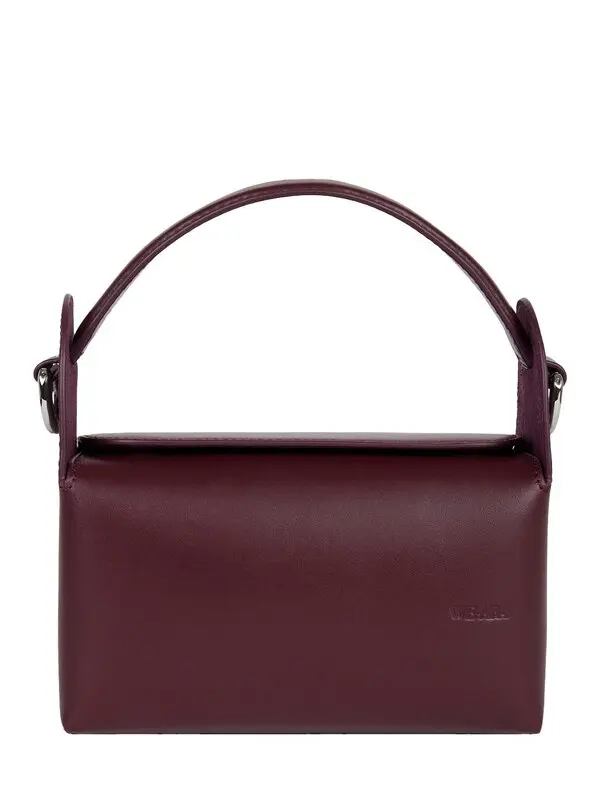 WE-AR4 The Pastry Box 20 Leather Top Handle Bag - Mulberry