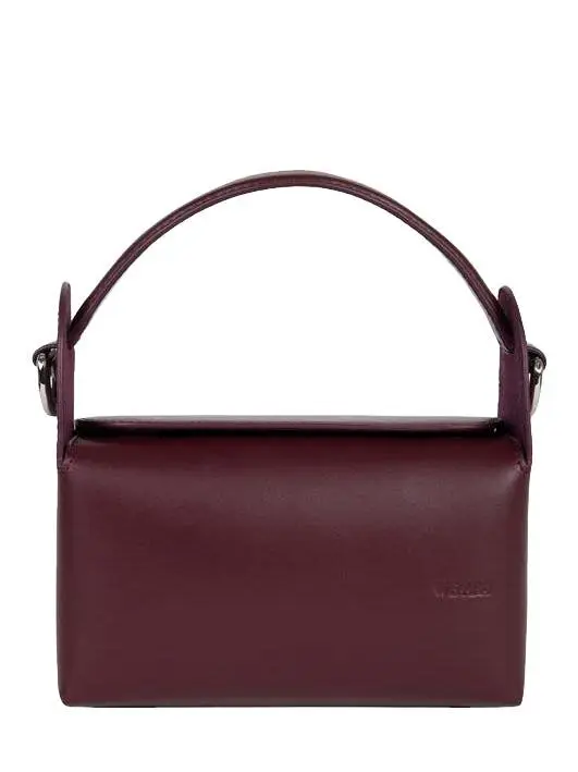 WE-AR4 The Pastry Box 20 Leather Top Handle Bag - Mulberry
