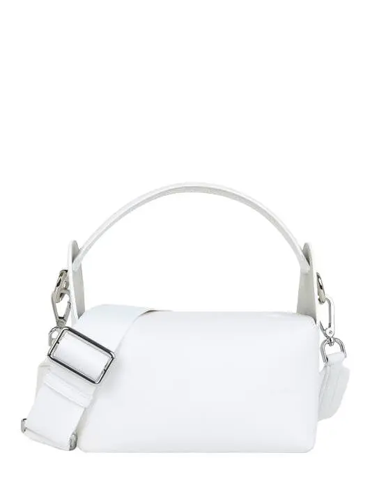 WE-AR4 The Pastry Box 20 Leather Top Handle Bag - Optic White