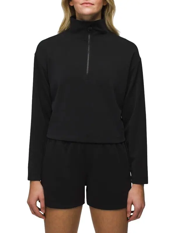 Prana Shea Half Zip - Black
