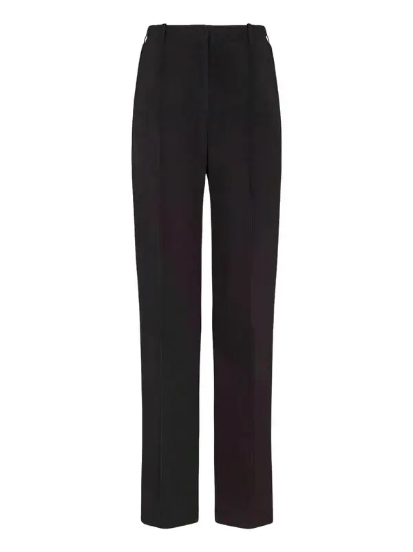 Balmain Crepe Tailored Trousers - Black
