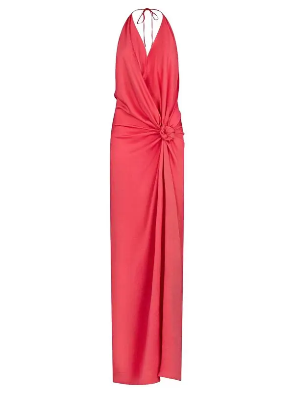 Silvia Tcherassi Torgiano Halterneck Dress - Pink