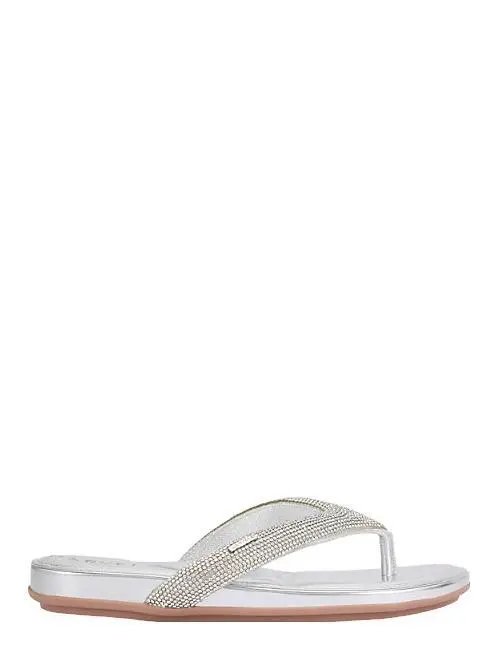 Carvela Riviera Jewel Embellished Woven Sandals - Silver