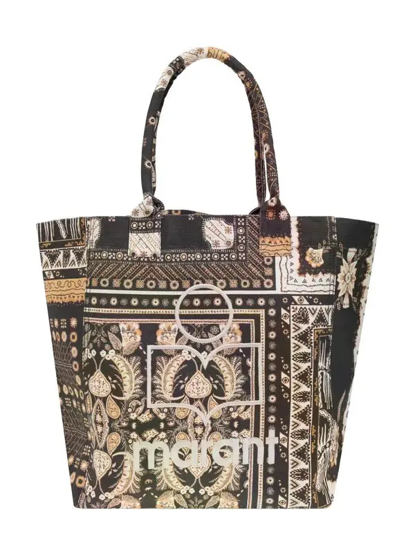 Isabel Marant Yenky Printed Tote Bag - Black