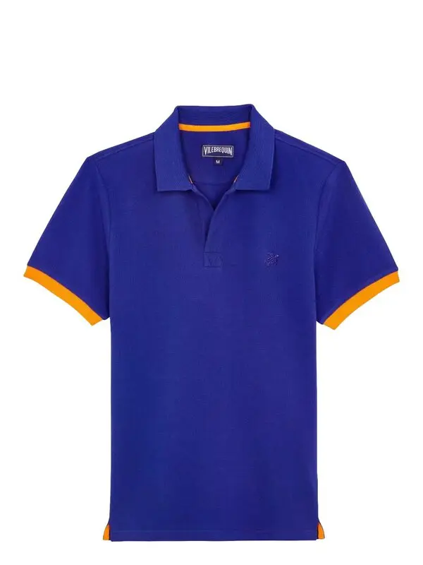 Vilebrequin Turtle-embroidered Polo Shirt - Blue
