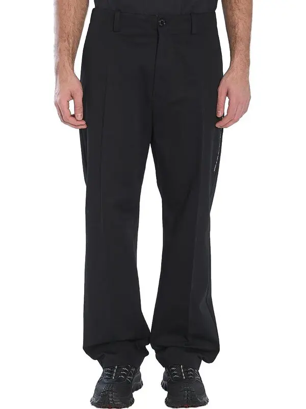 Moncler Cotton Gabardine Trousers - Black