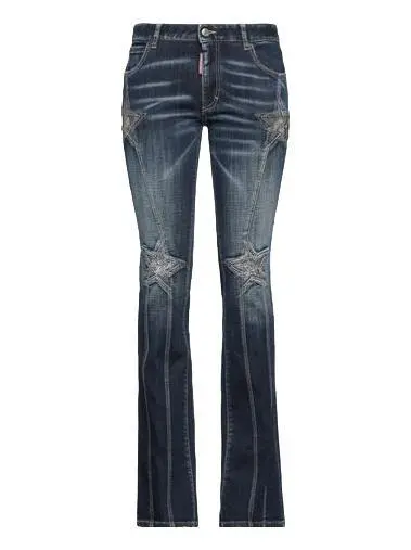 Dsquared2 Flared Jeans With Appliqués - Blue