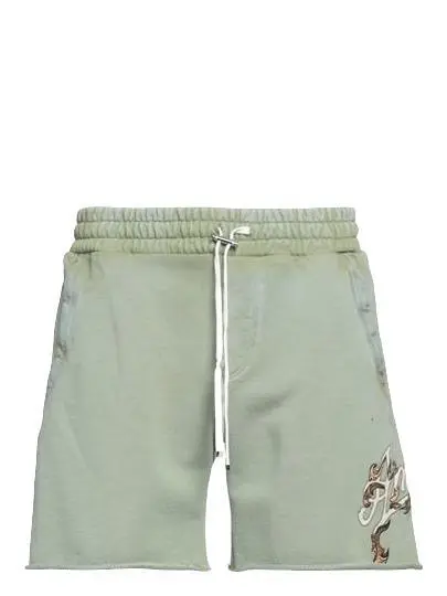 Amiri Military Cotton Shorts - Green