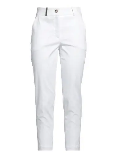 Peserico Tapered Slim Fit Trousers - White
