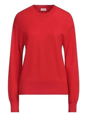 Burberry Crewneck Wool Sweater - Red