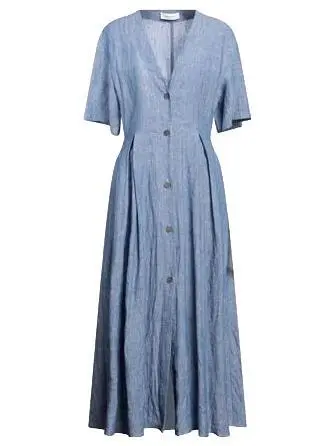 Fabiana Filippi Maxi Linen Dress - Blue