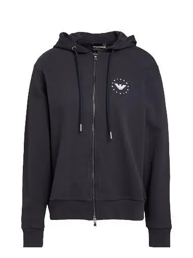 Emporio Armani French Terry Hoodie - Blue
