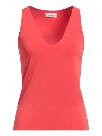 OTTOD'AME Solid Sleeveless Top - Tomato Red