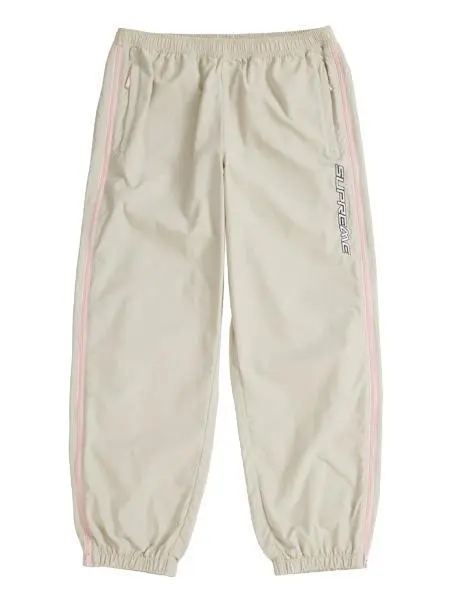 Supreme Contrast Zip Warm Up Pant - Tan