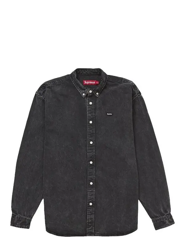 Supreme Small Box Denim Shirt - Black
