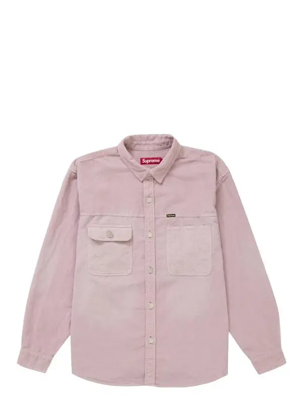 Supreme Washed Corduroy Shirt - Dusty Pink