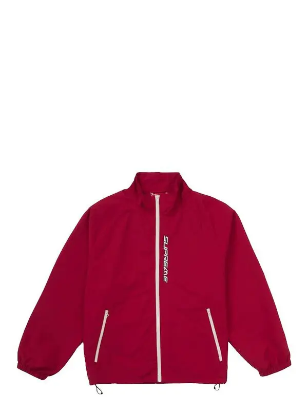 Supreme Contrast Zip Track Jacket - Red