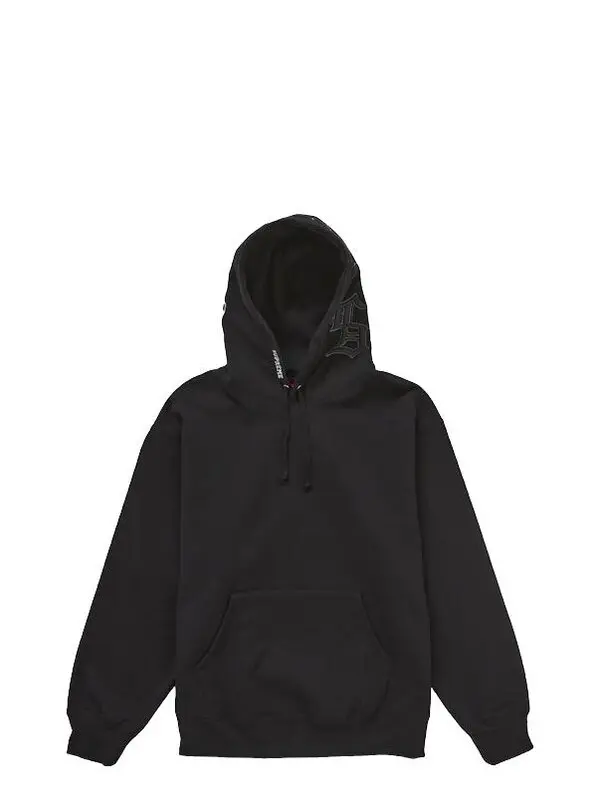 Supreme Logo Hooded Sweatshirt - Black