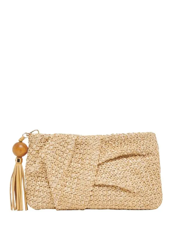 Dolce Vita Lorena Raffia Clutch - Natural