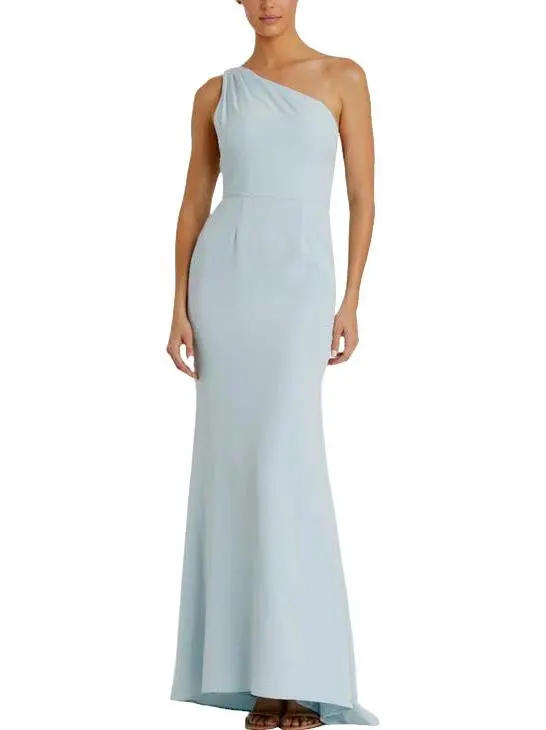 Mac Duggal One-shoulder Mermaid Gown - Powder Blue