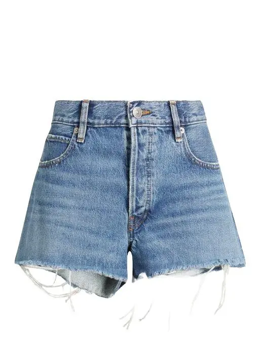 FRAME The Hang Frayed Hem Denim Short - Delilah