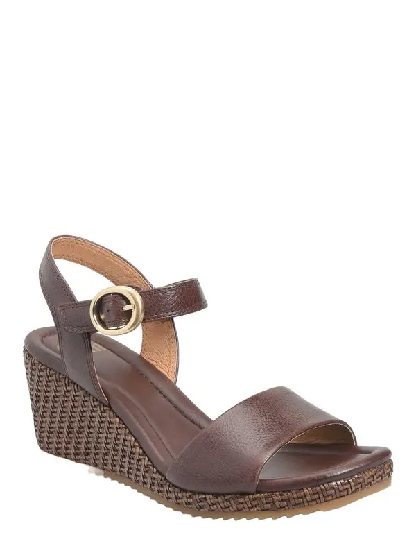 SOFFT Inez Wedge Sandal - Cocoa Brown