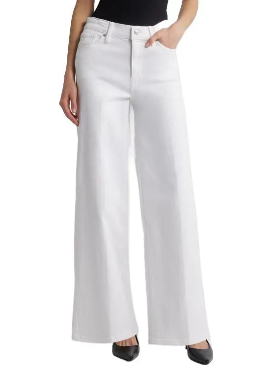 FRAME Le Slim Palazzo High-waist Wide-leg Jeans - White