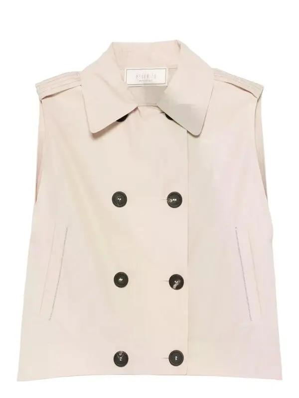 Peserico Bead-detail Gilet - Neutrals