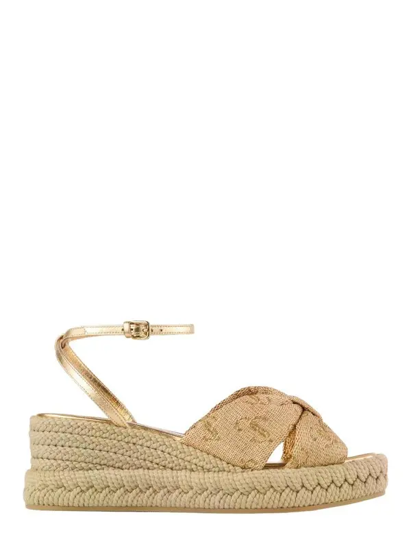 JIMMY CHOO 60mm Aella Espadrilles - Brown