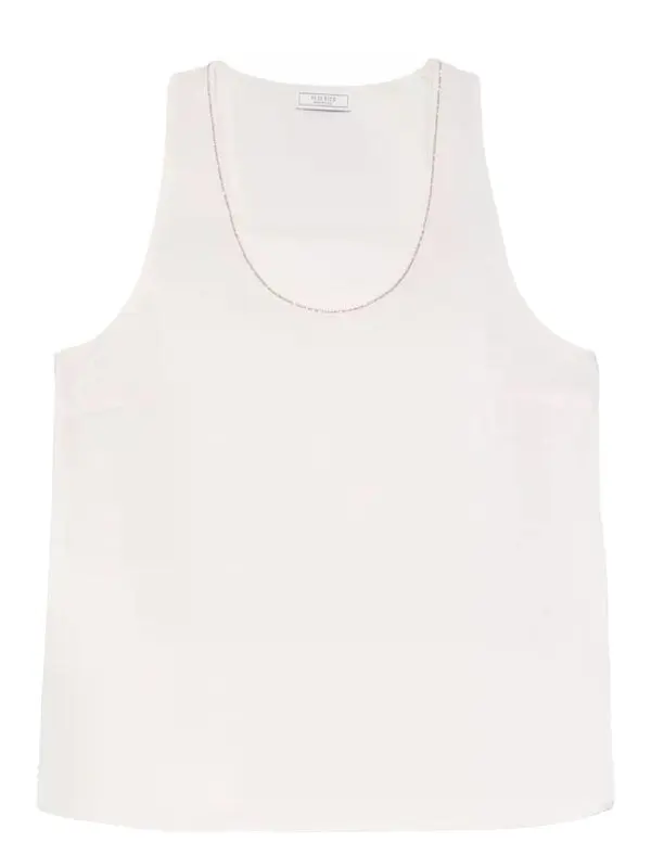 Peserico Bead-embellished Tank Top - Neutrals