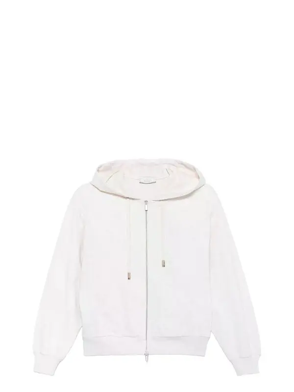 Peserico Mélange-effect Hoodie - Neutrals