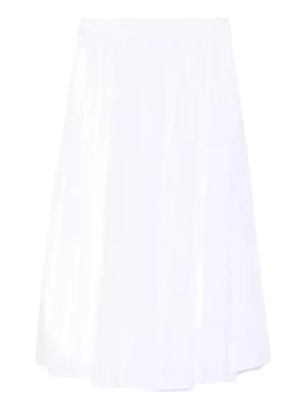 Peserico Cotton Midi Skirt - White