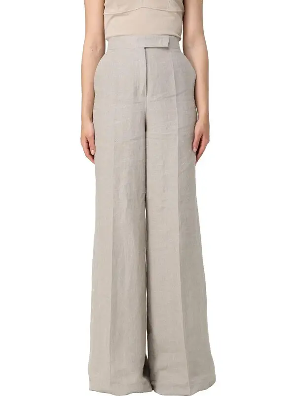 Max Mara Wide Leg Pants - Natural