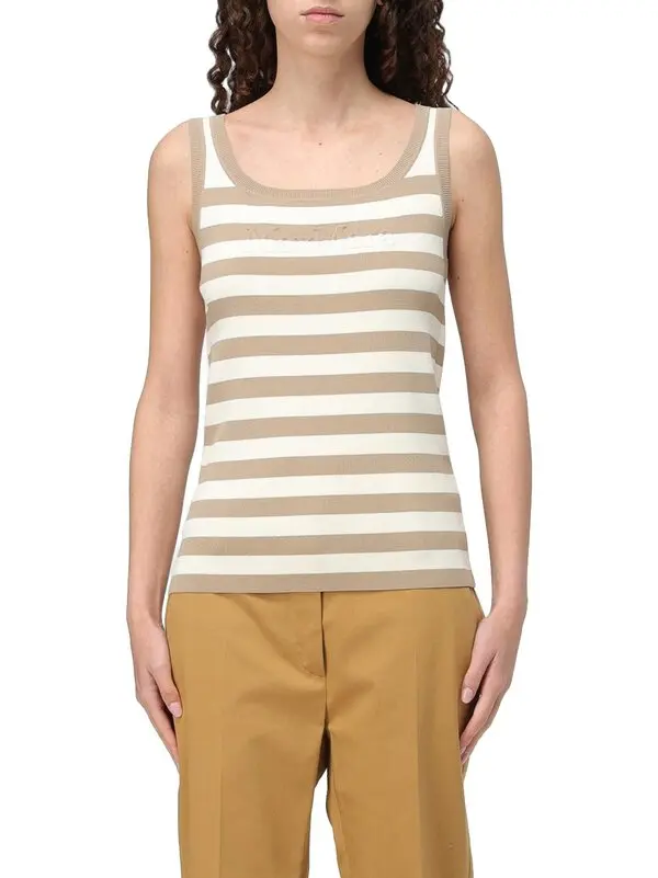 Max Mara Ribbed Knit Tank Top - Ivory