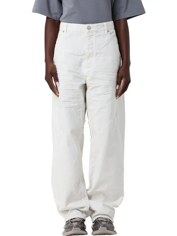 Balenciaga High-rise Straight Leg Jeans - White