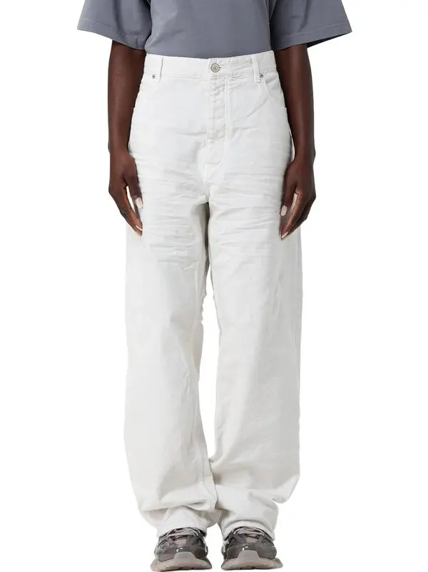Balenciaga High-rise Straight Leg Jeans - White