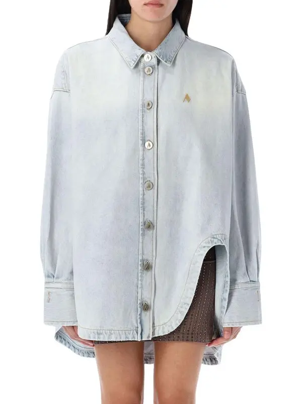 Attico Button Down Shirt - Blue