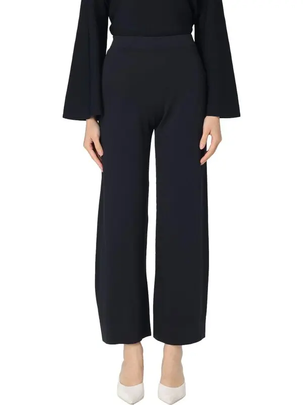 Liviana Conti Wide Leg Trousers - Black 1