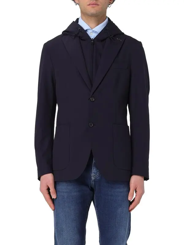 Paul & Shark Blazer With Hood - Blue