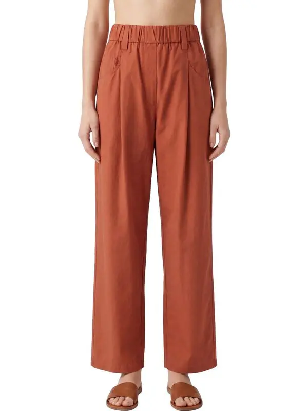 Brunello Cucinelli Relaxed Fit Pants - Orange